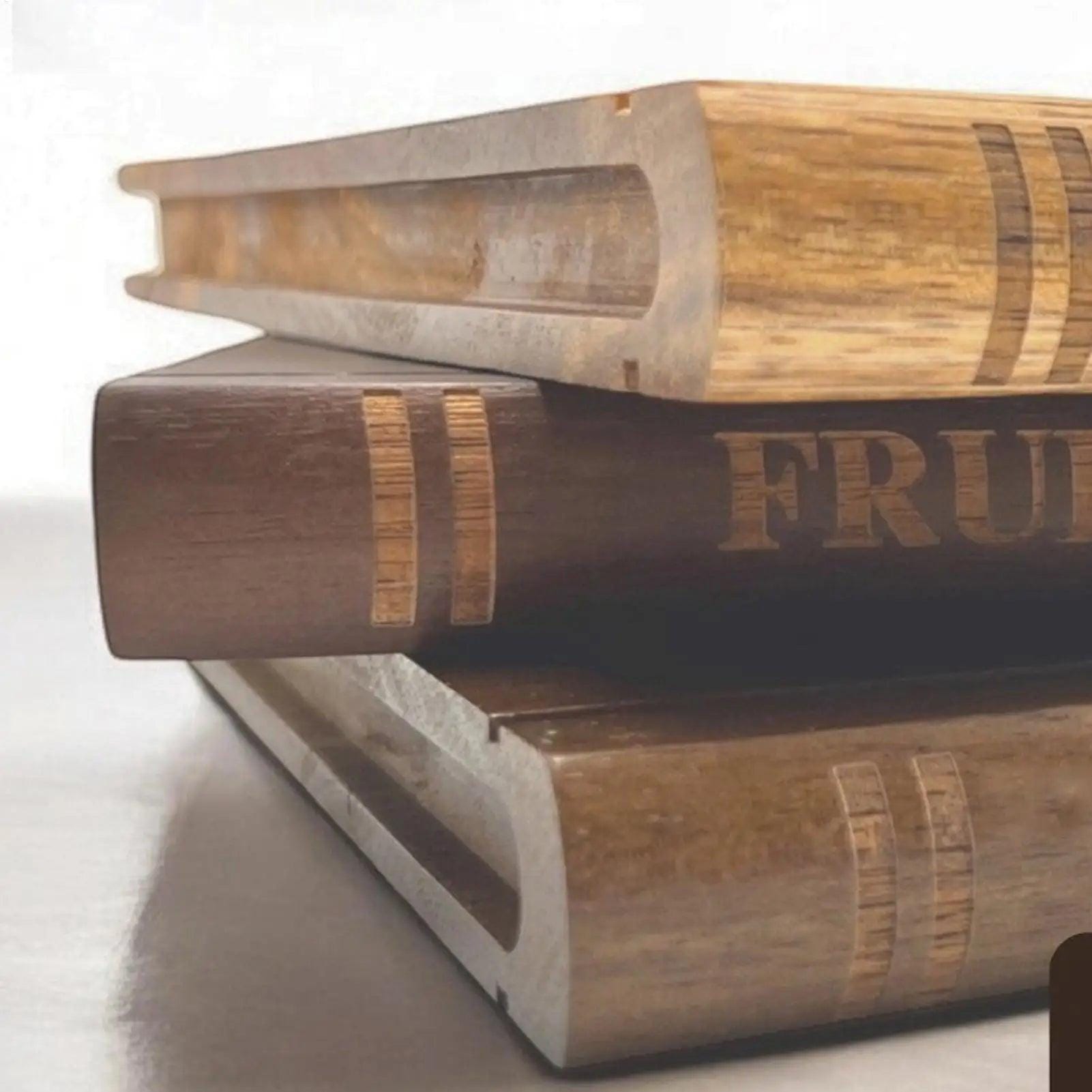 3 Book-shaped Acacia Cutting Boards (3-piece Set) | Wedding or ...