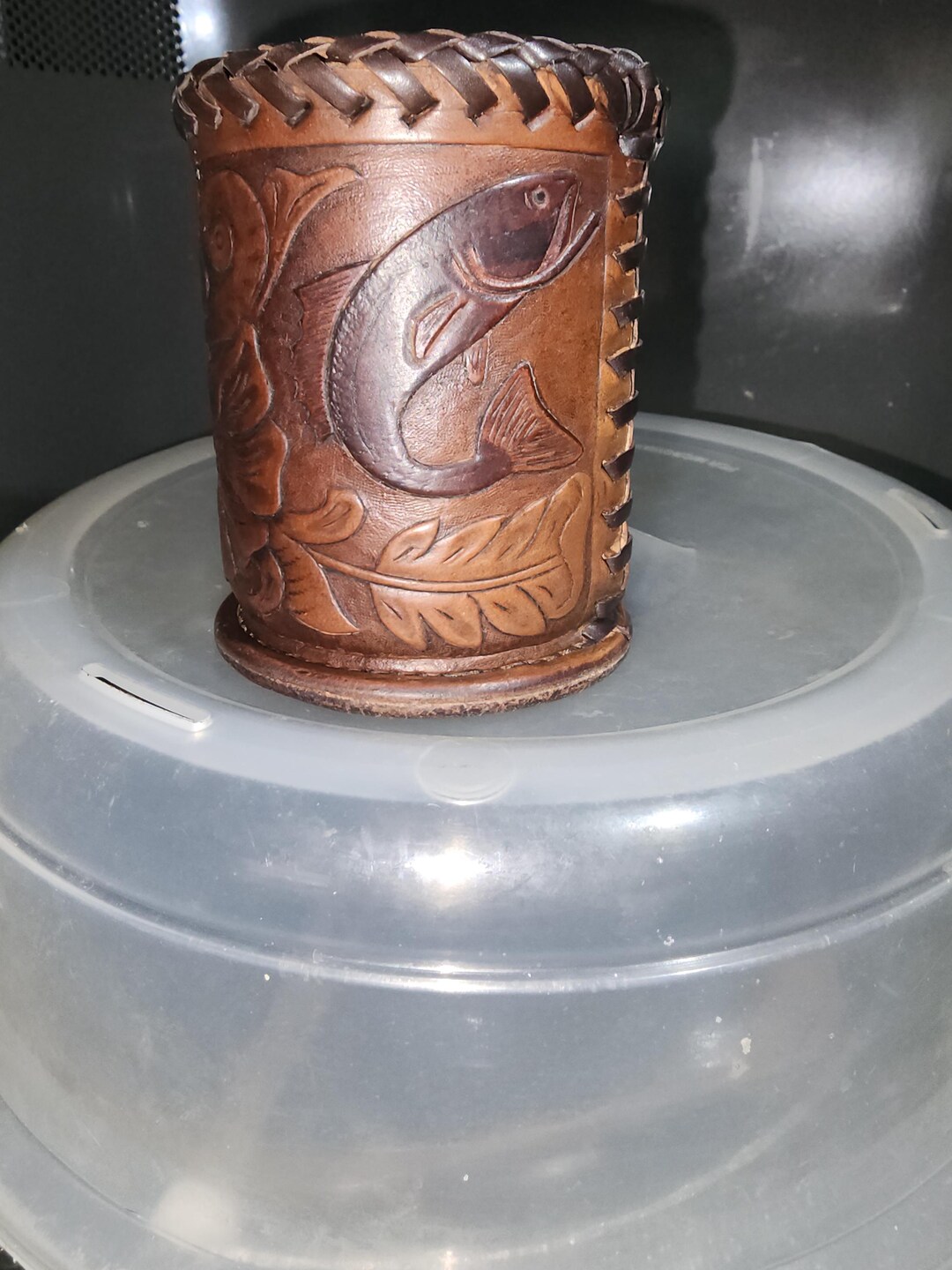 Leather Can Cozy - Etsy