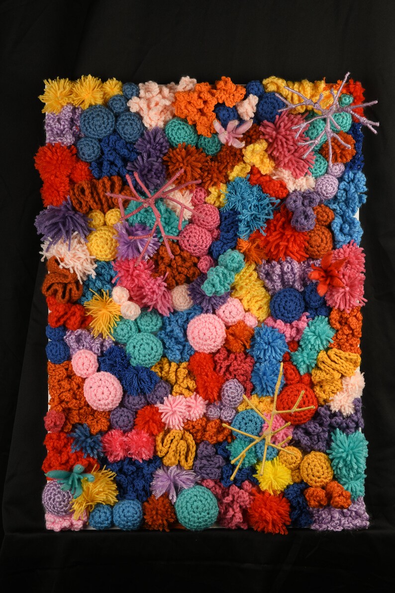 Crochet Coral Art Piece - Etsy