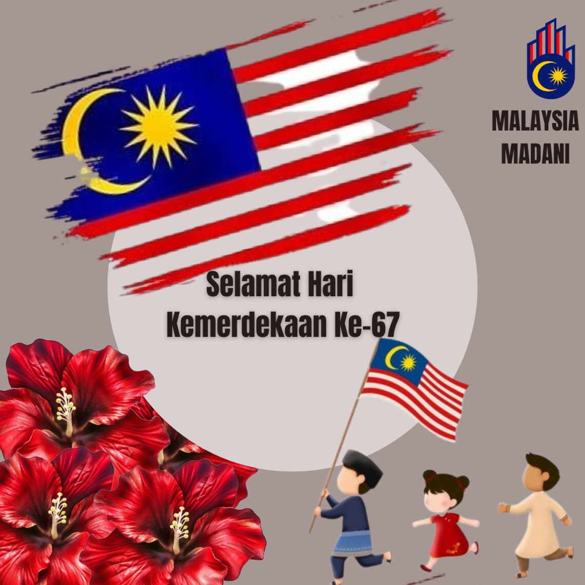 Merdeka Day Card Template - Etsy
