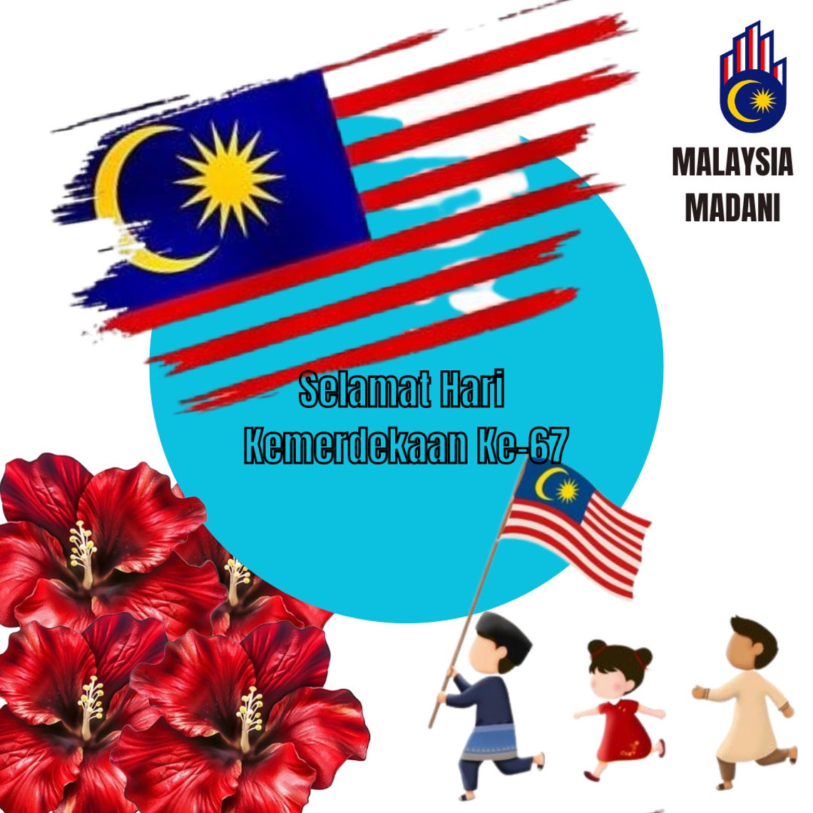 Merdeka Day Card Template - Etsy