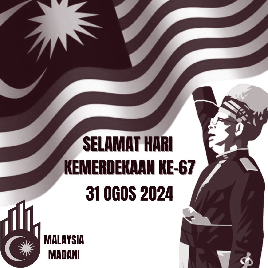 Merdeka Day Card Template - Etsy