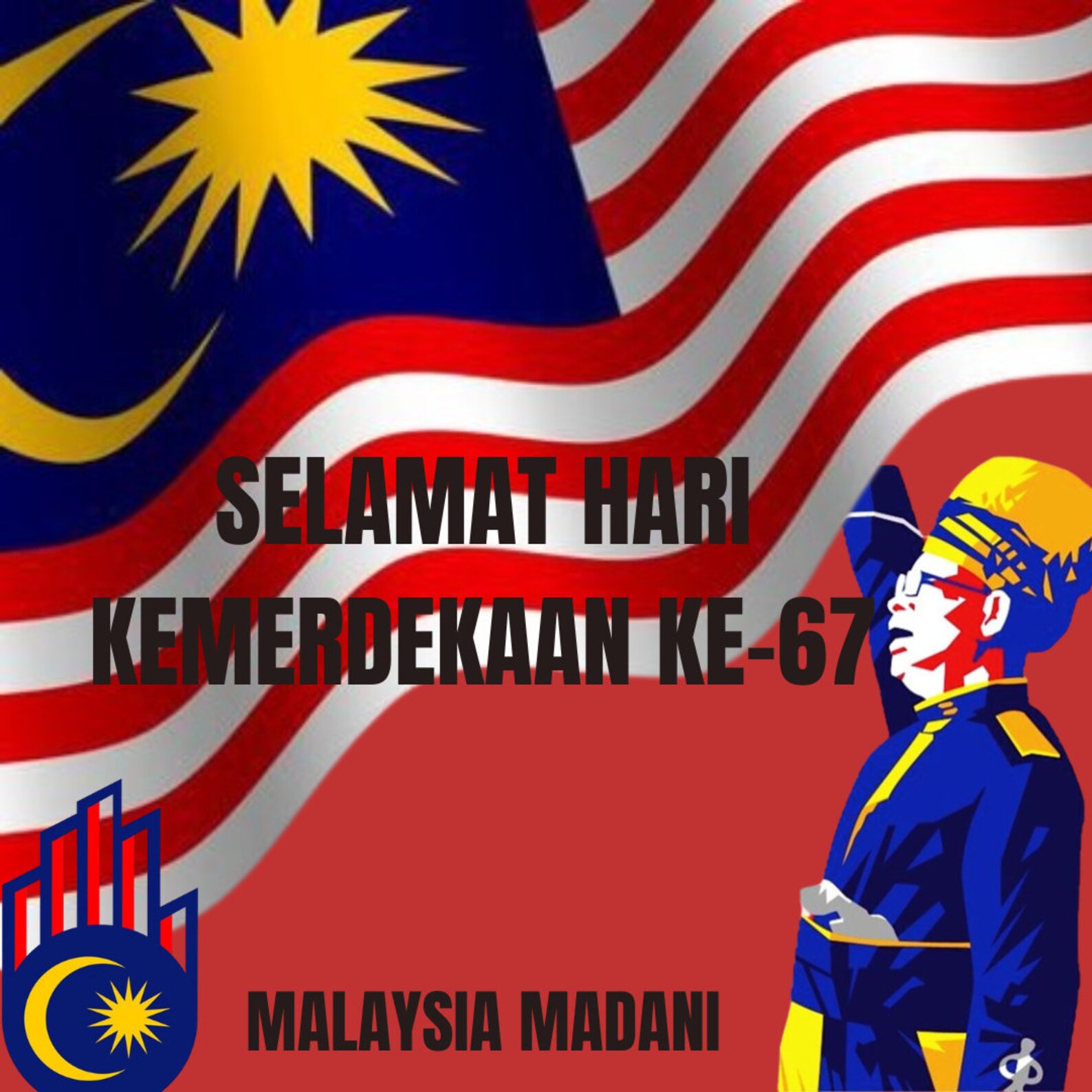 Merdeka Day Card Template - Etsy