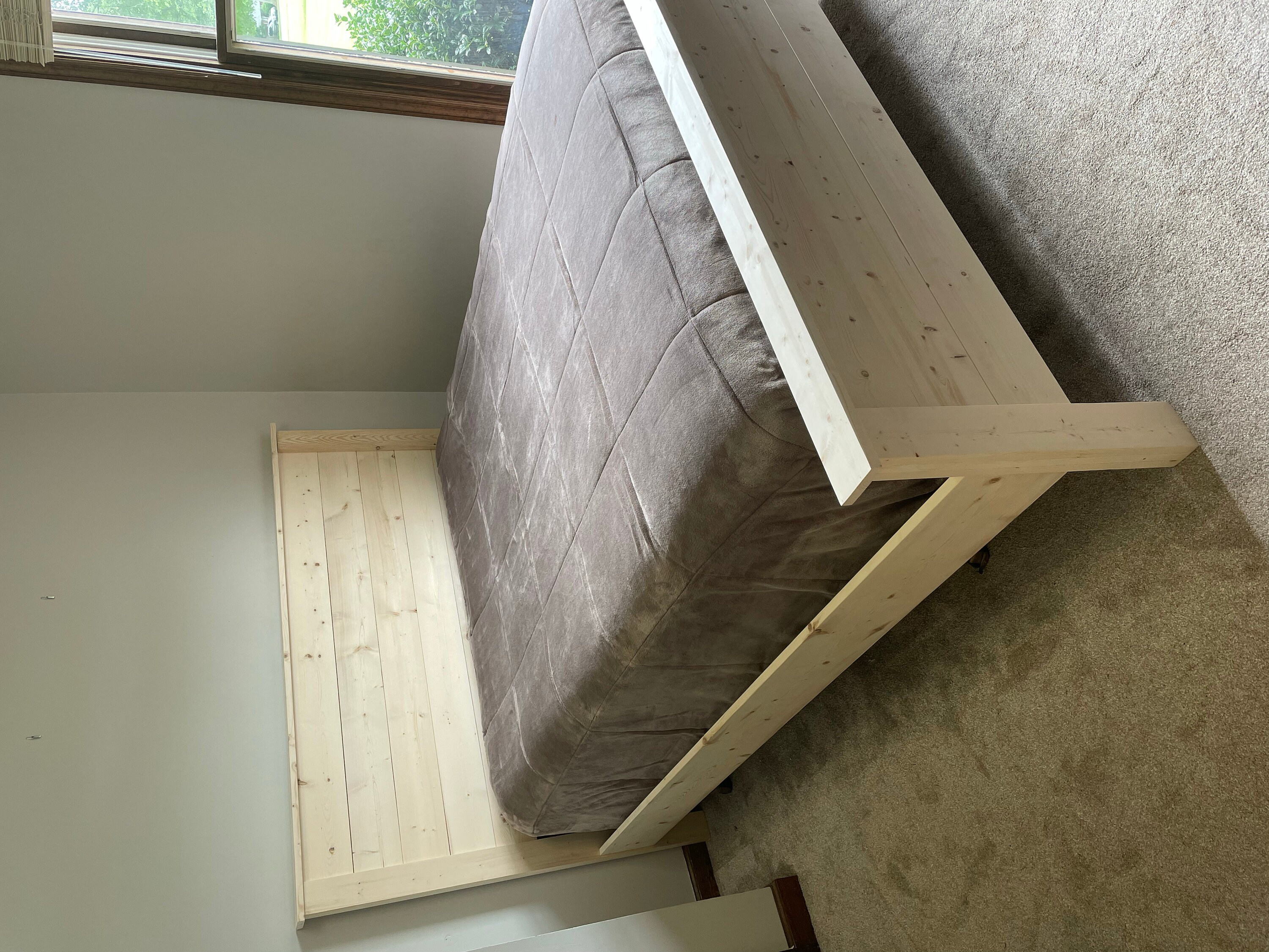 Rustic Barn House Style Bed Frame stain Ready - Etsy