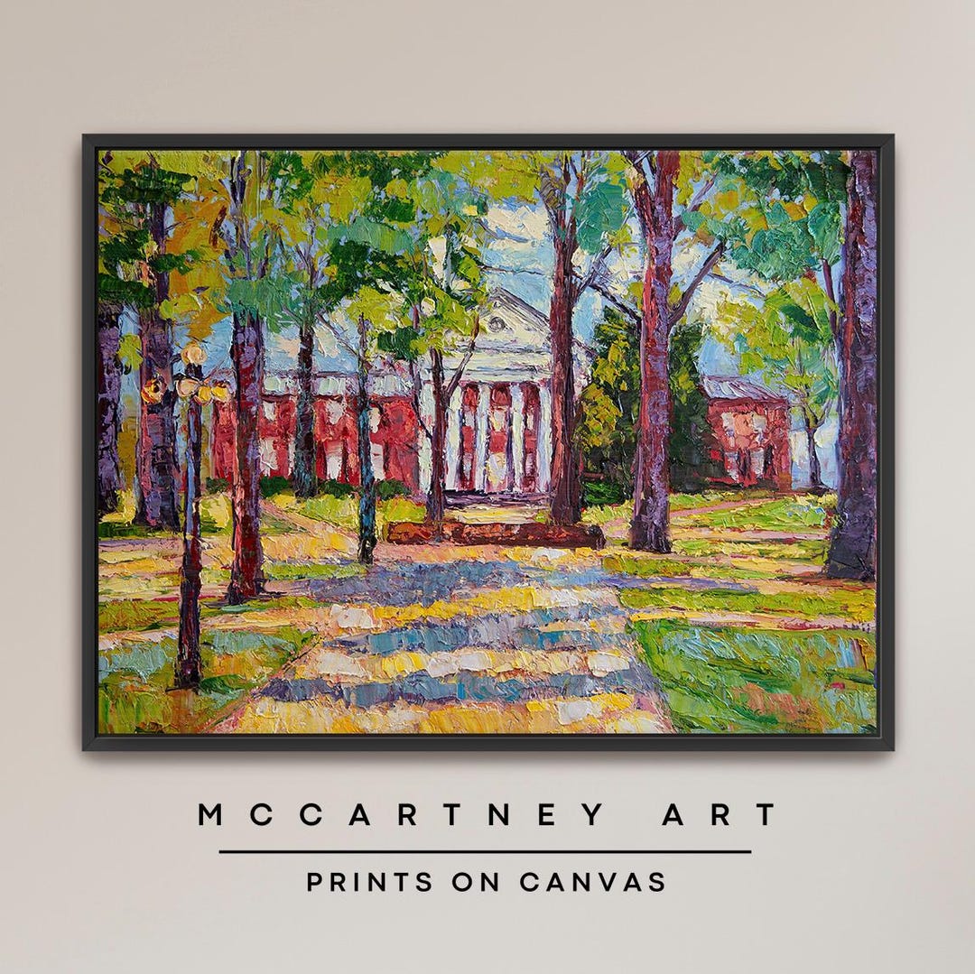Ole Miss Lyceum #2 on CANVAS, Wall Art Print, Oil Painting Print, Wall ...