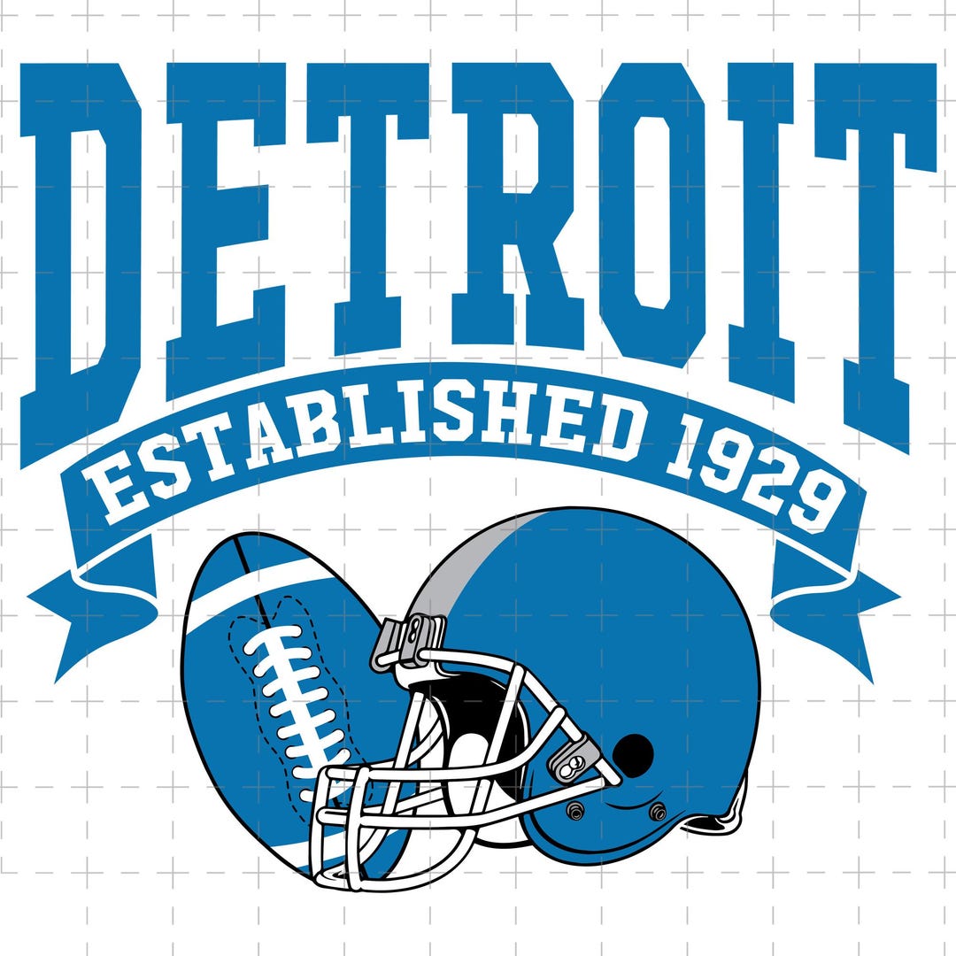 Retro Detroit Football PNG, Sport Season, Personalized Football Team ...