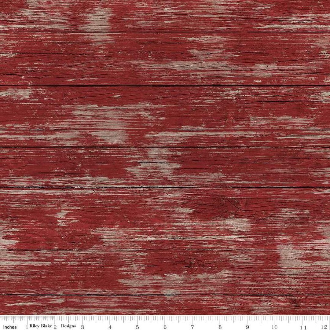 Red Barnwood Fabric ~ Tara Reed Spring Barn Quilts Line for Riley Blake ~ Weathered Wood Look - Etsy