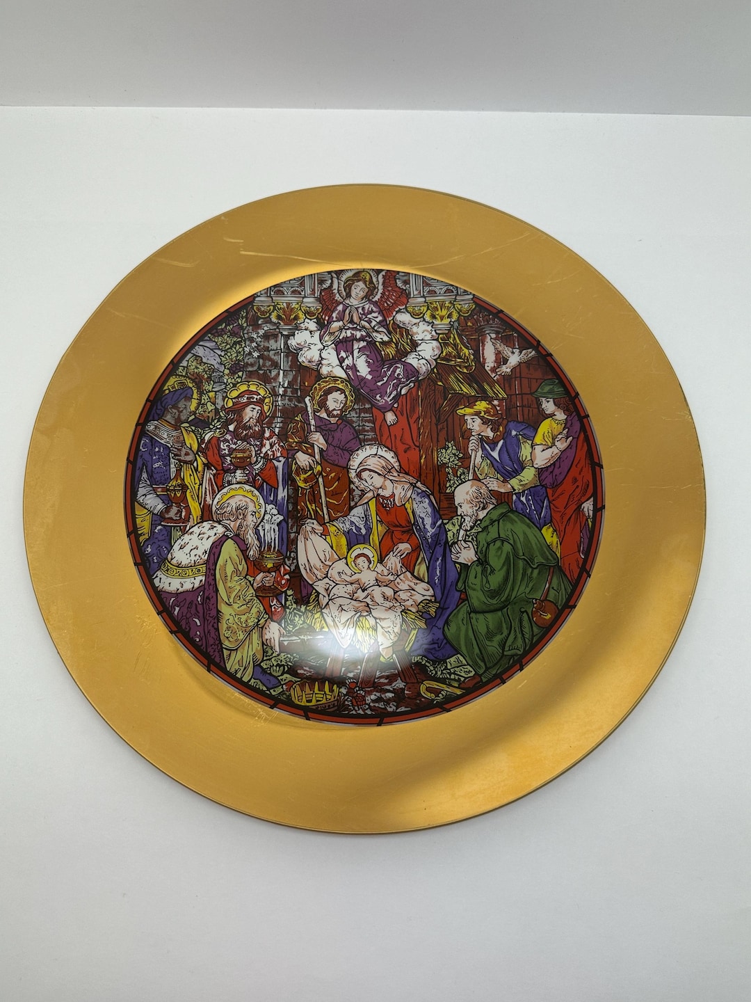 Vintage Nativity Birth of Jesus Plate - Etsy