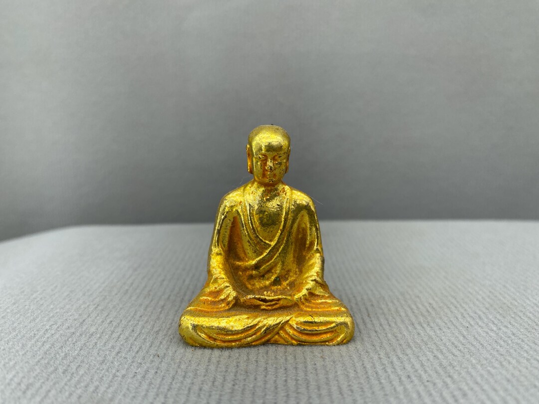 Meditating Monk Statue, Religious Sculpture, Spiritual Gift, Desktop ...