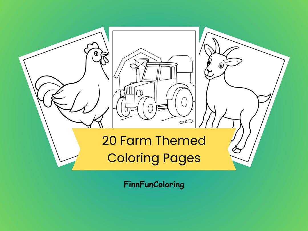 Farm Coloring Pages for Kids Farm Printable Coloring Sheets Farm ...