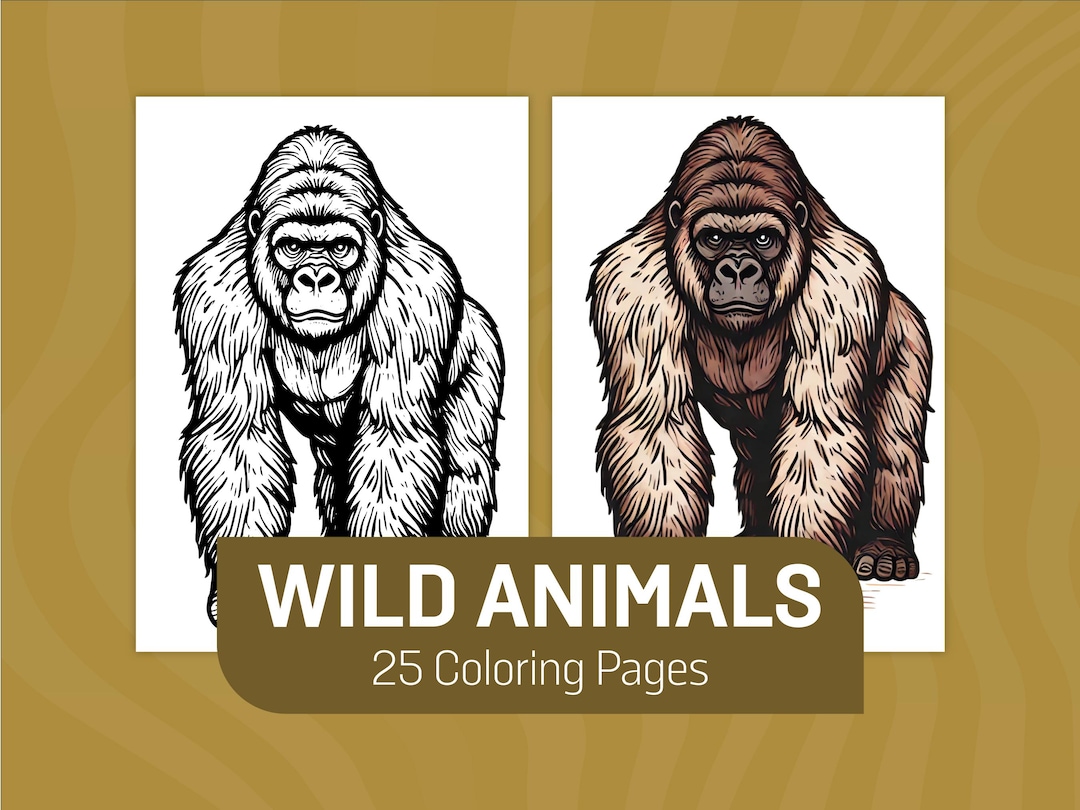 Wild Animals Coloring Pages | Printable Jungle - Safari Animals ...