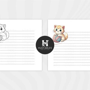 10 Cute Coloring Note Pages | Printable Cats Coloring Note Pages ...
