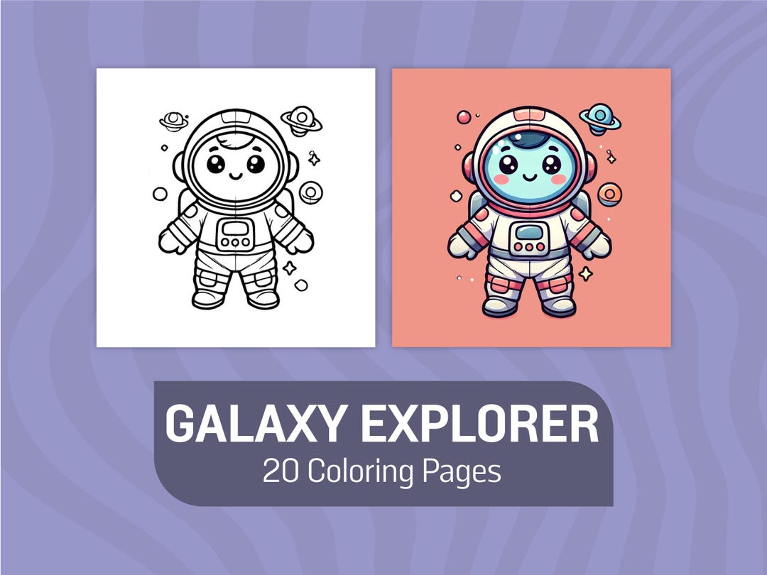 Galaxy Explorer Coloring Pages | Space Coloring Sheets for Kids ...
