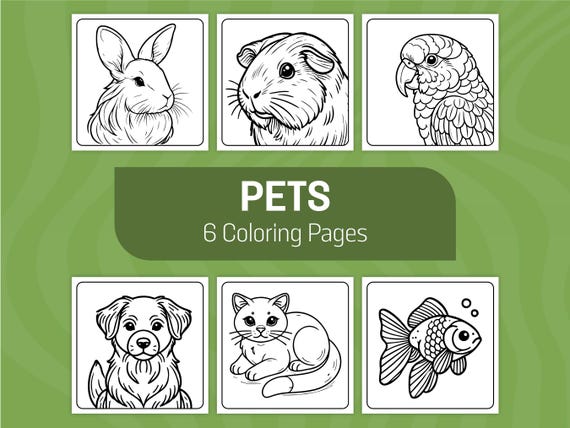Coloring Pages Pets Printable
