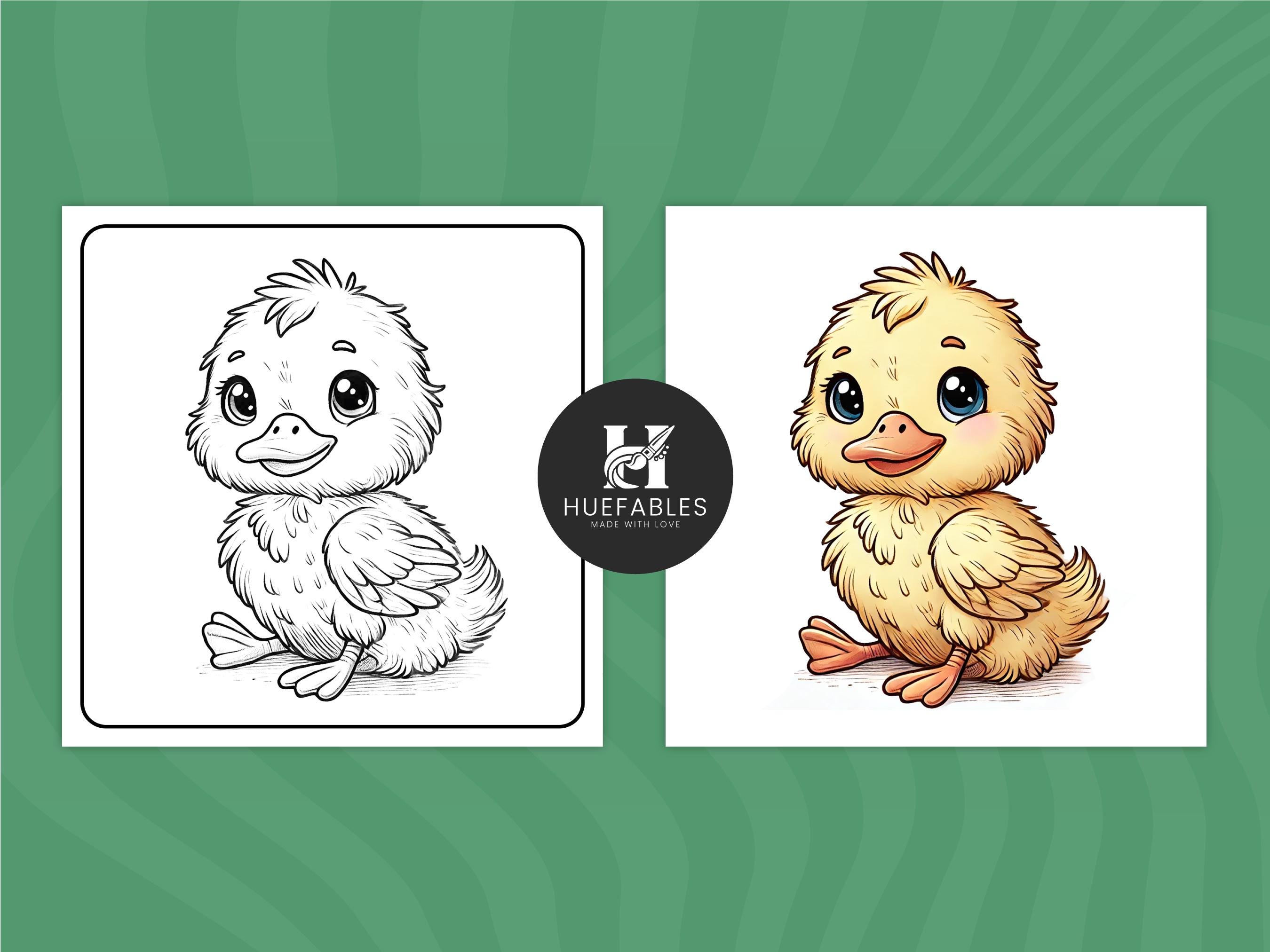 50 Baby Animals Coloring Pages - Instant Download Printable Coloring ...