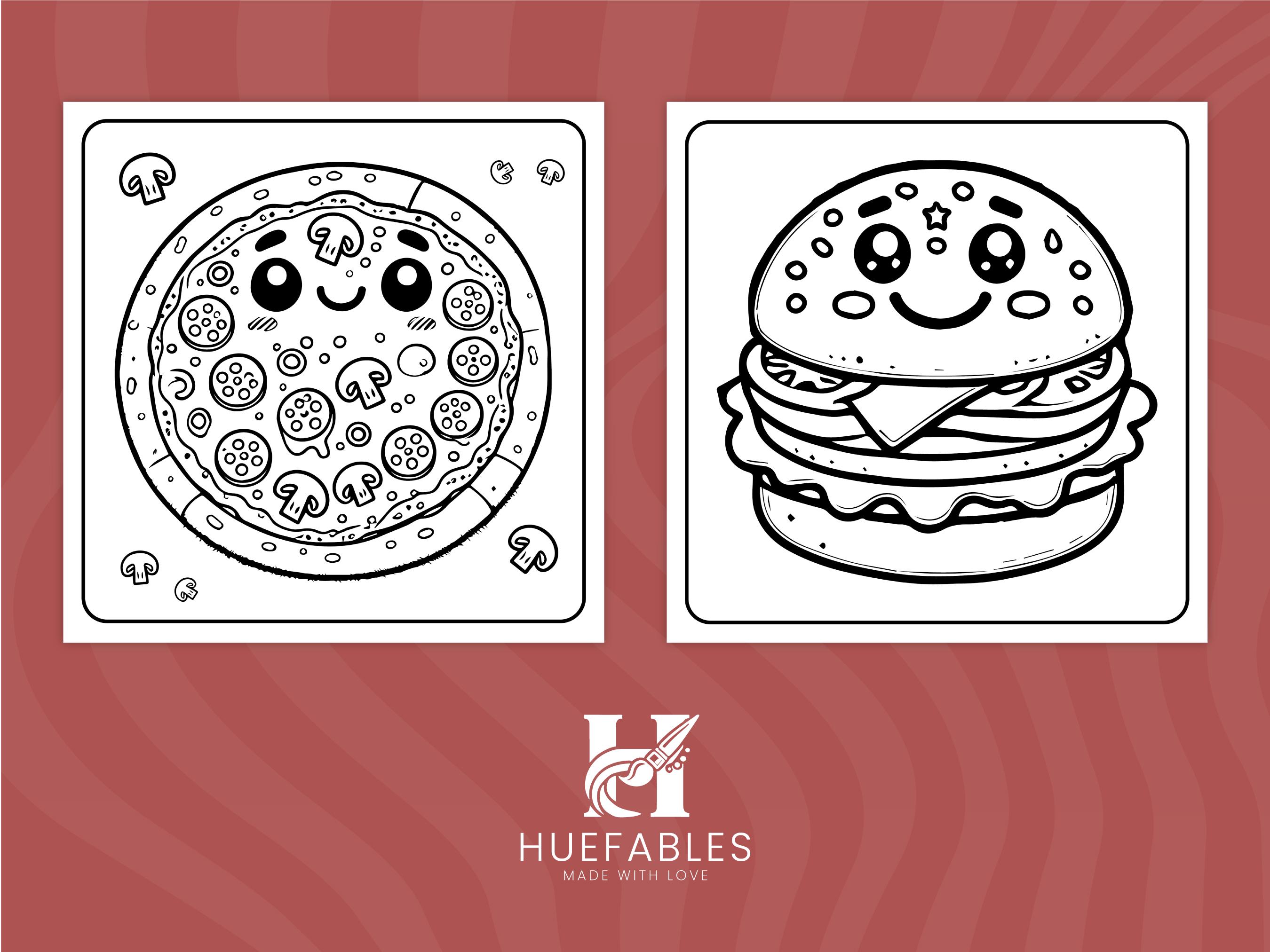 Cultural Food Coloring Pages for Kids | World Foods Coloring Sheets ...