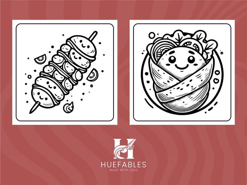 Cultural Food Coloring Pages for Kids | World Foods Coloring Sheets ...