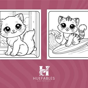 Cute Cats Coloring Pages for Kids - Kittens Coloring Pages - Kids ...
