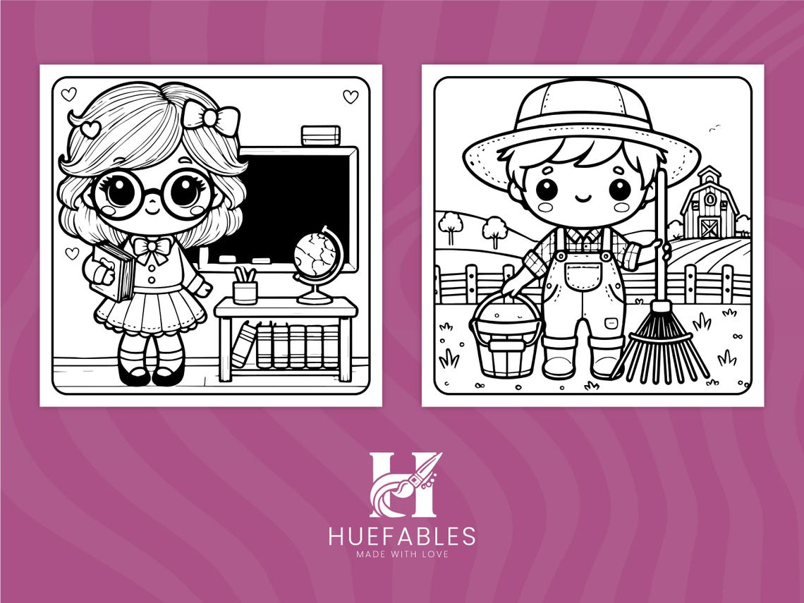 Professions Coloring Pages for Kids - Profession Coloring Sheets ...