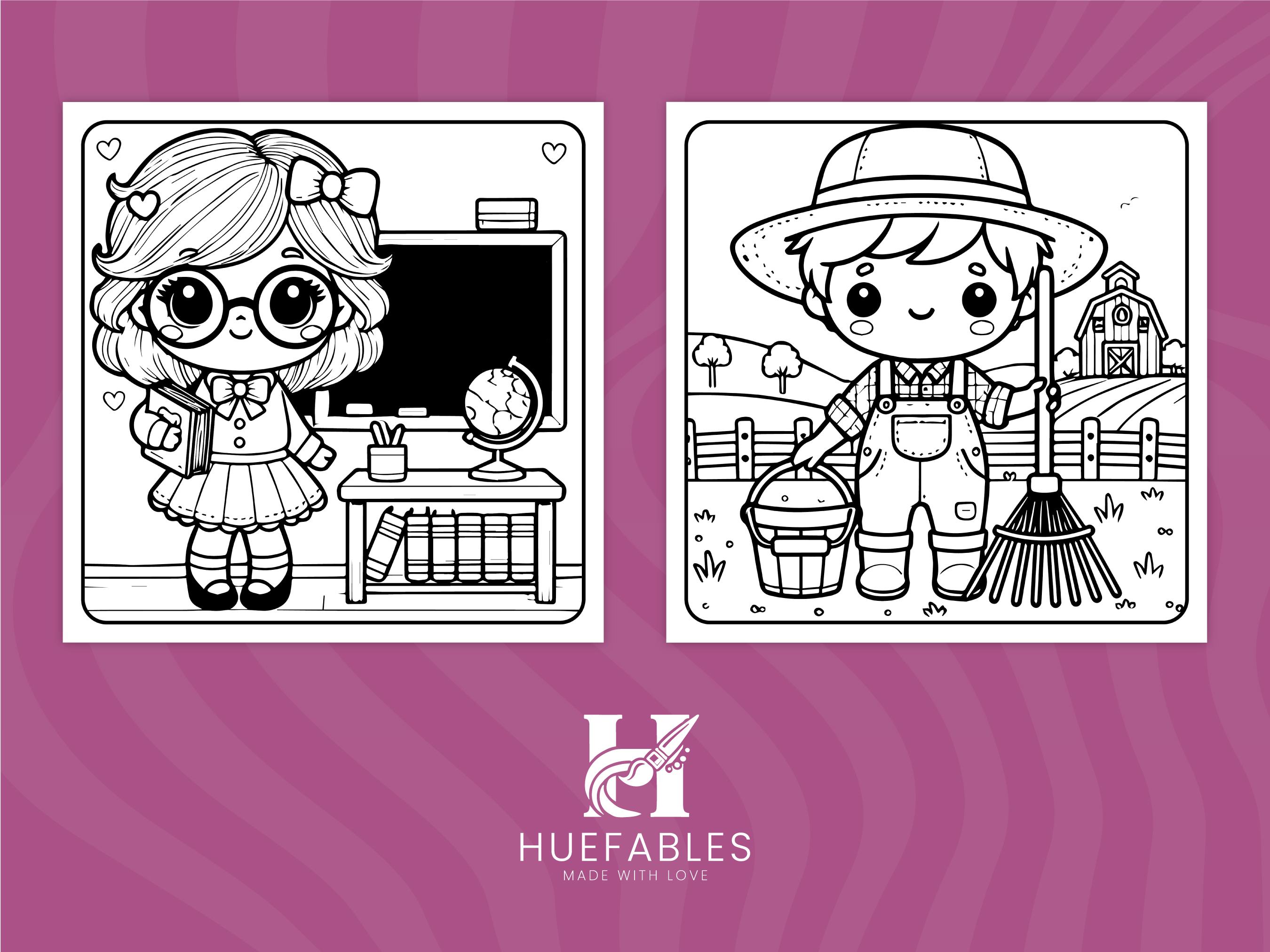 Professions Coloring Pages for Kids - Profession Coloring Sheets ...