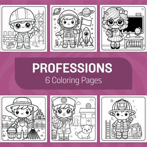 Professions Coloring Pages for Kids - Profession Coloring Sheets ...
