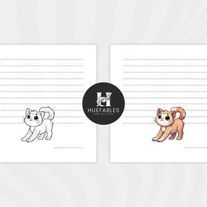 10 Cute Coloring Note Pages | Printable Cats Coloring Note Pages ...