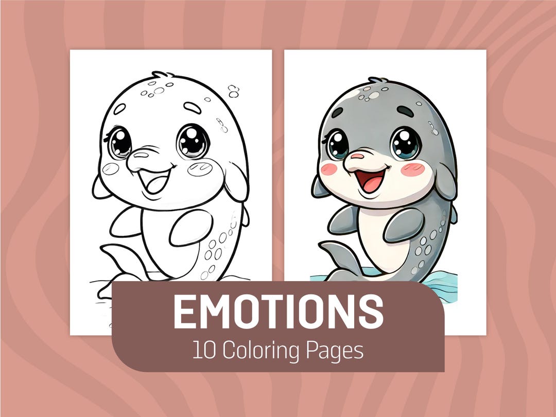 Emotions Coloring Pages for Kids | Emotionals Animal Coloring Book PDF ...