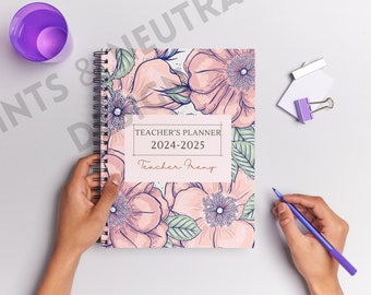 EDITABLE Canva Teacher Planner PDF Lesson Planner Class Schedule ...