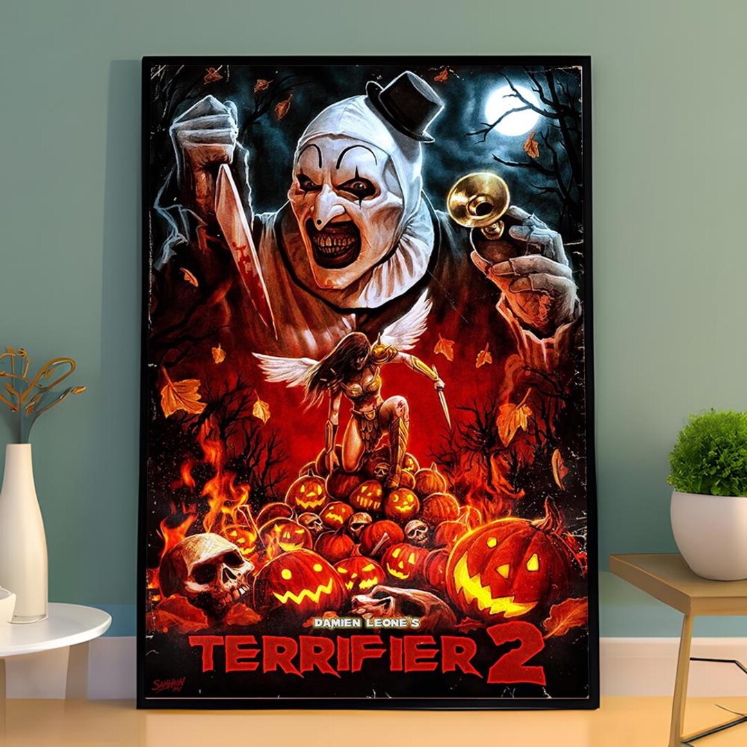 Terrifier 2 Movie Poster Film Fan Collectibles Canvas Printed Posters ...