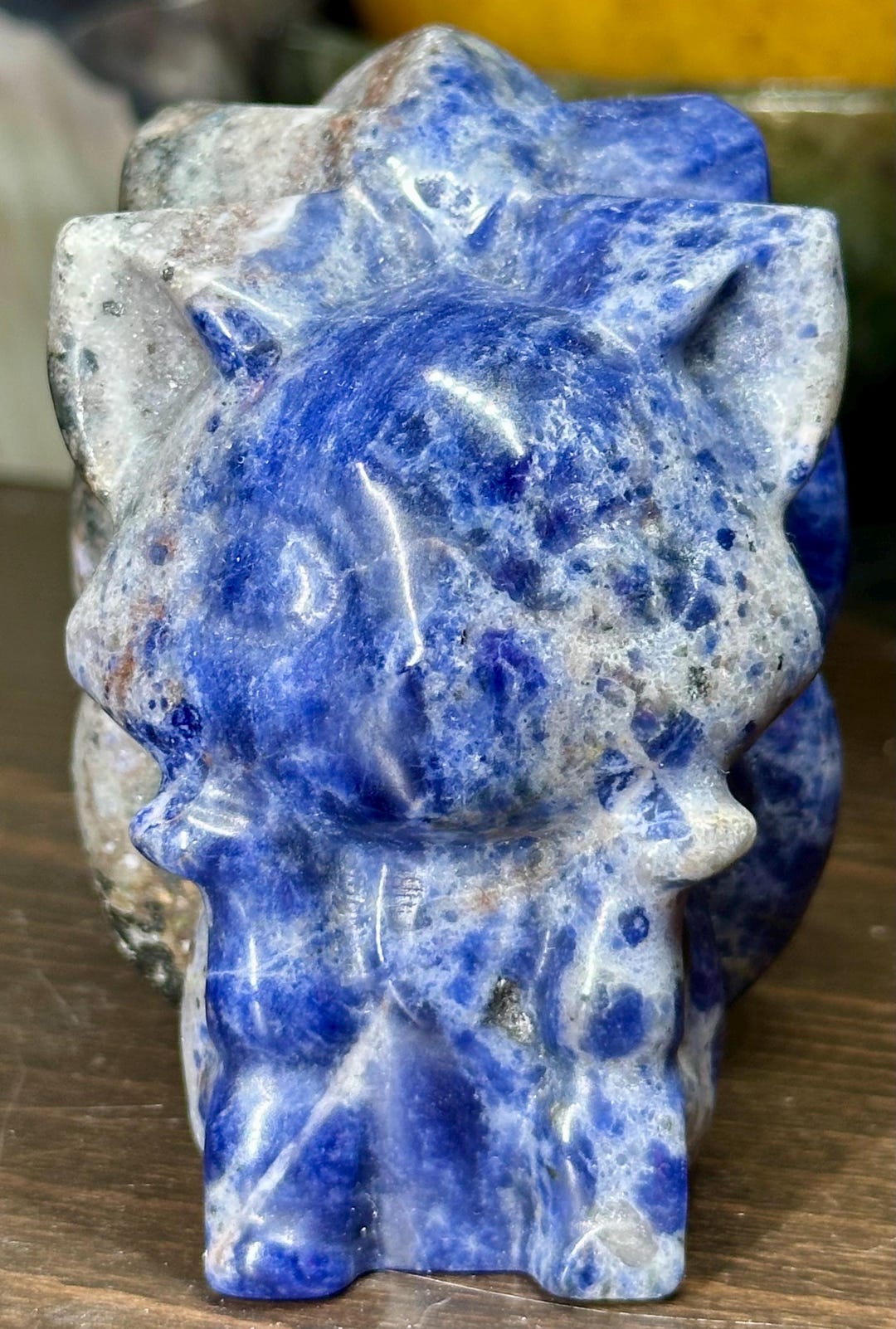 Sodalite Nine-tailed Fox Crystal Carving - Etsy
