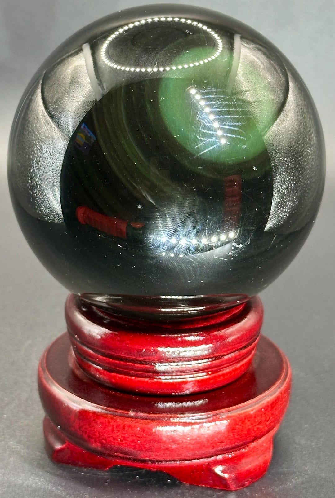 Rainbow Obsidian Crystal Sphere - Etsy