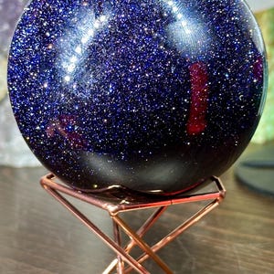 Blue Sandstone Crystal Sphere - Etsy