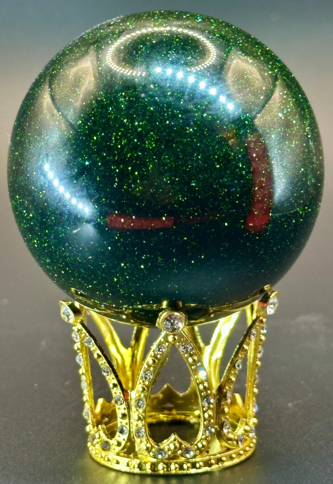 Green Sandstone Crystal Sphere - Etsy