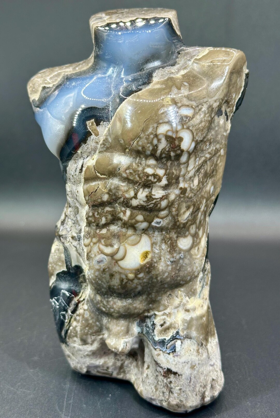 Volcano Agate Male Figure Crystal Carving - Etsy