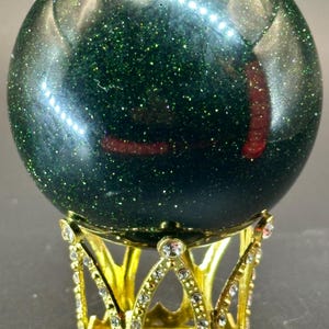 Green Sandstone Crystal Sphere - Etsy