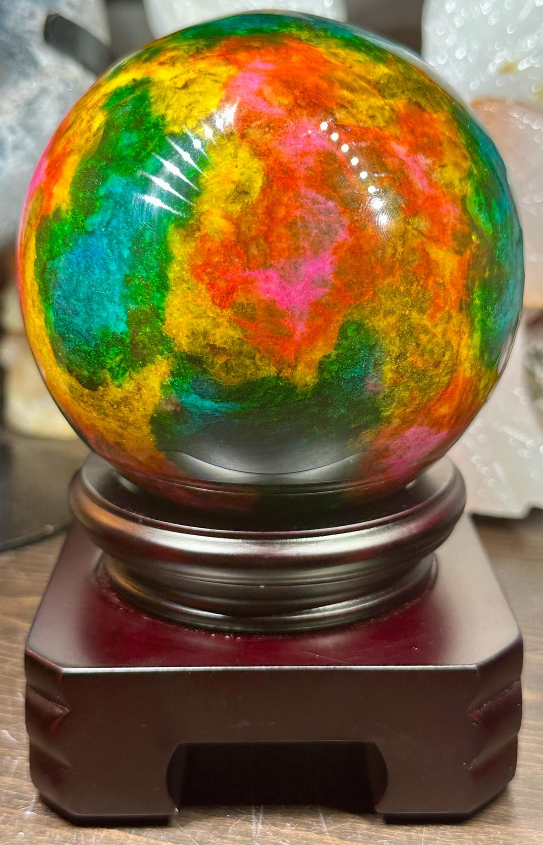 Taiwan 7 Color Jade (rainbow Jade) Sphere - Etsy
