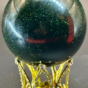 Green Sandstone Crystal Sphere - Etsy
