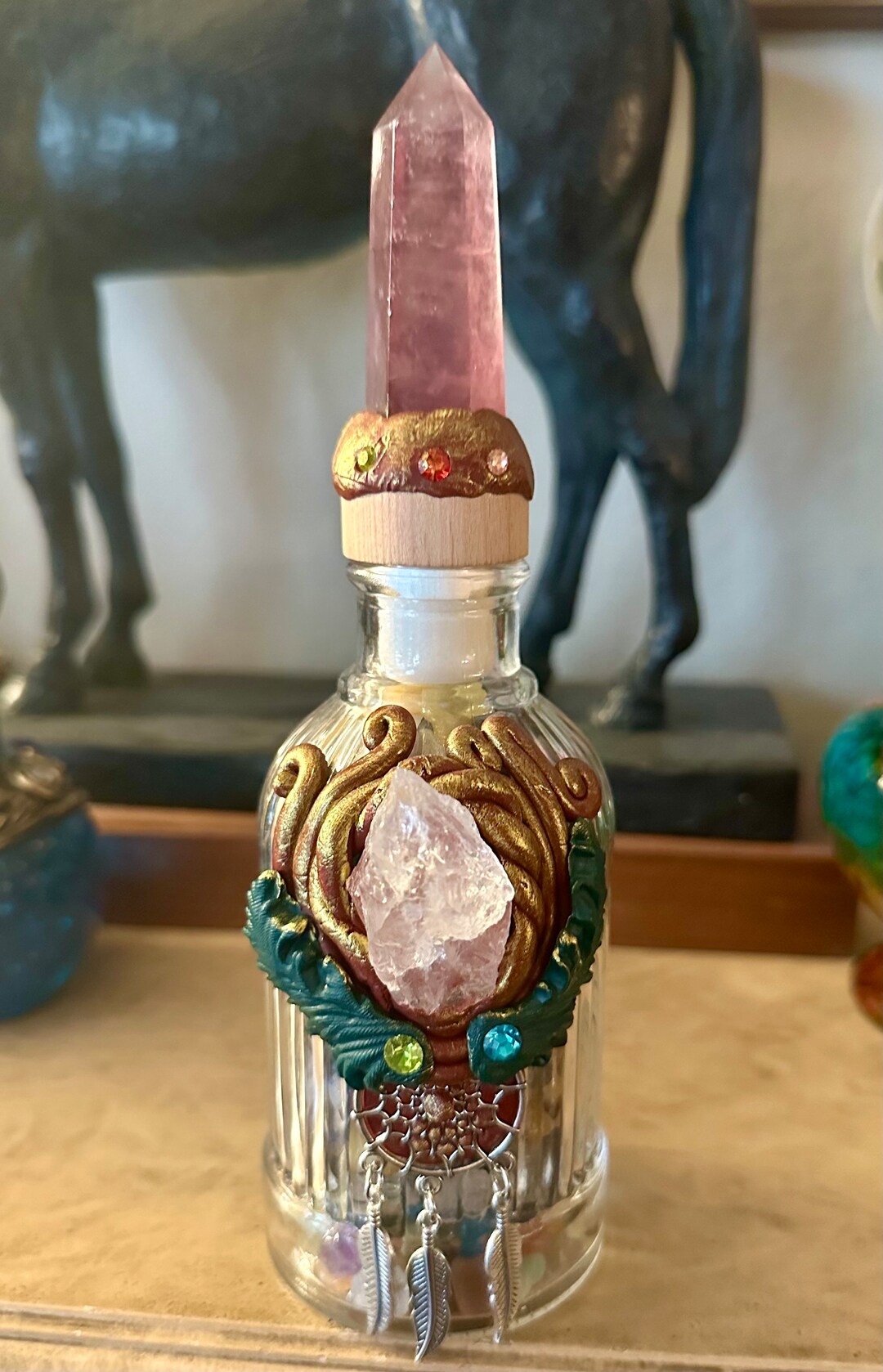 Cute Glass Crystal Potion Bottle - Etsy