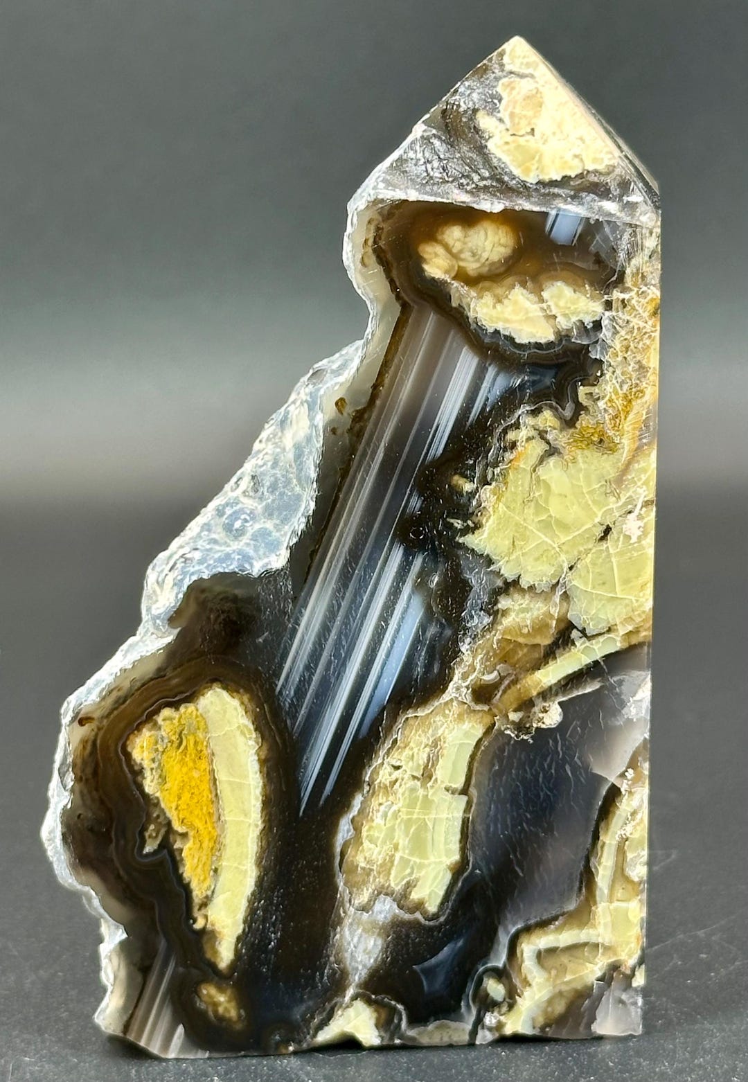 Volcano Agate Specimen Crystal Tower - Etsy