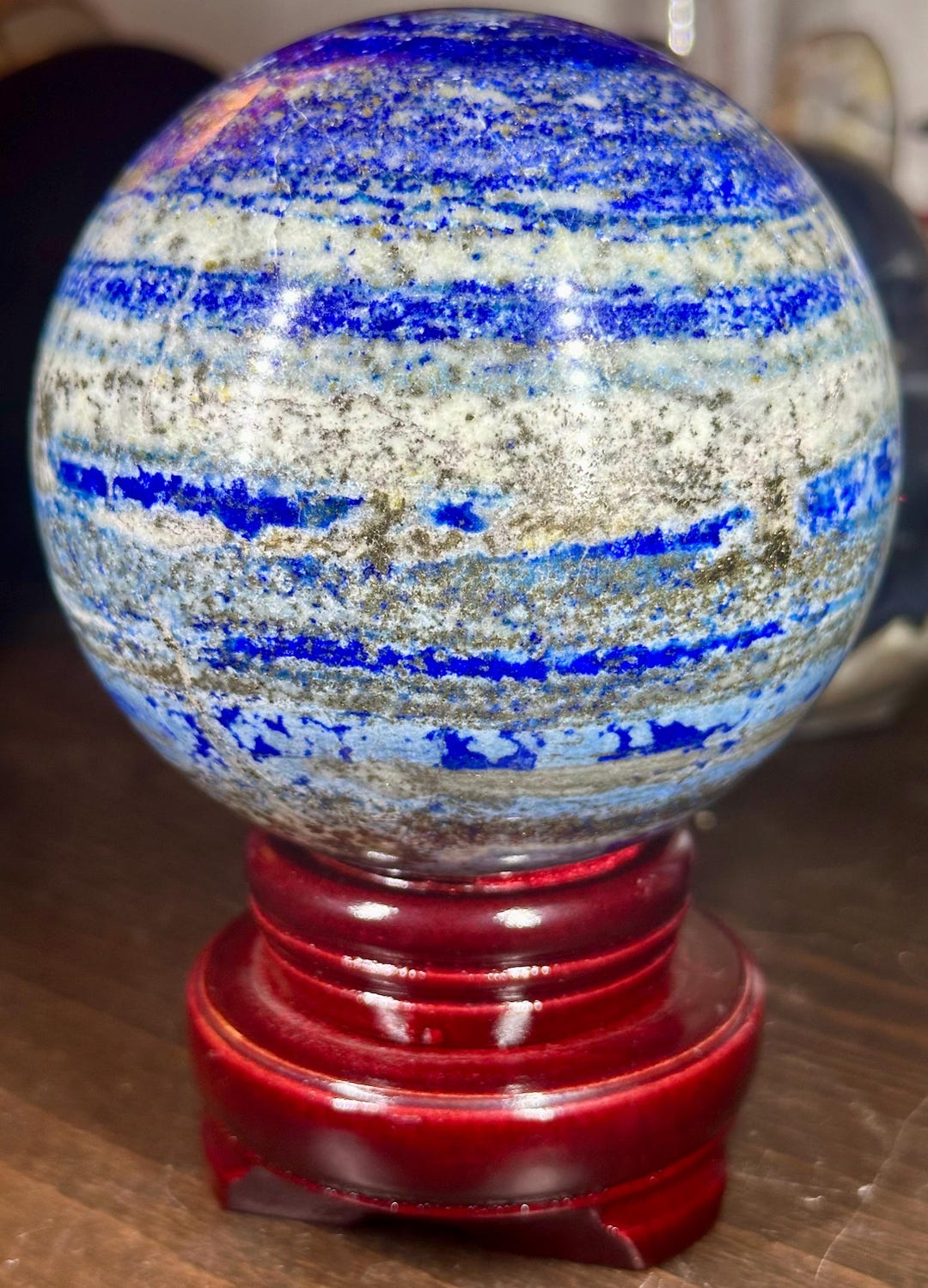Lapis Lazuli Crystal Sphere - Etsy