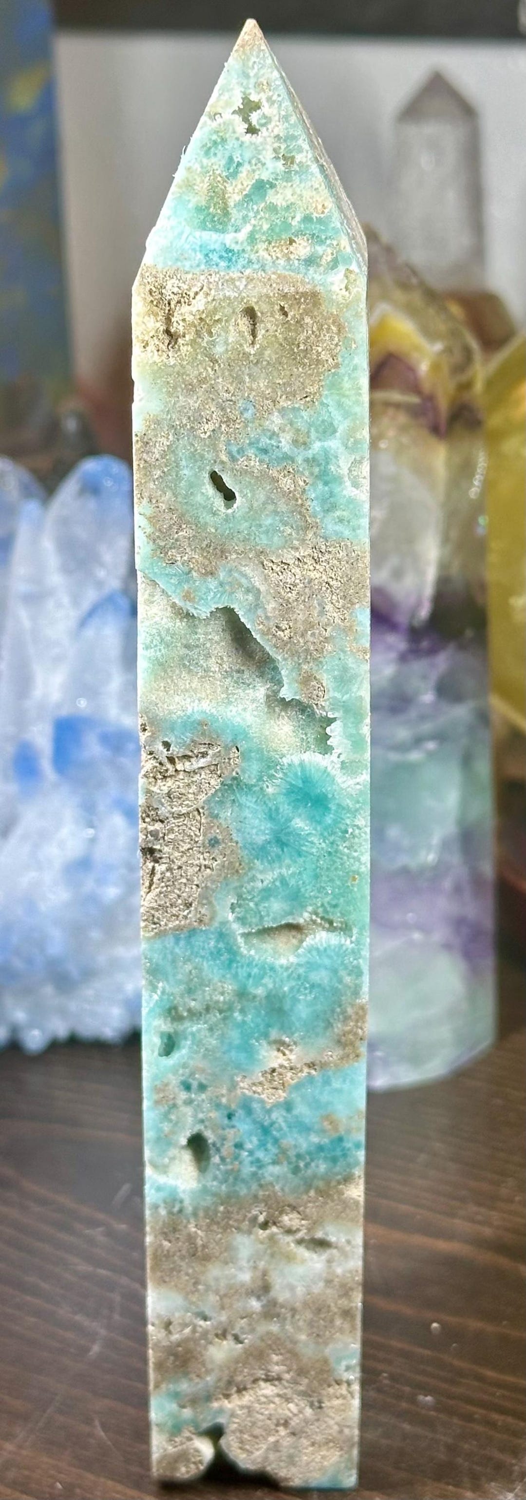 Hemimorphite Crystal Tower 8” Inches - Etsy