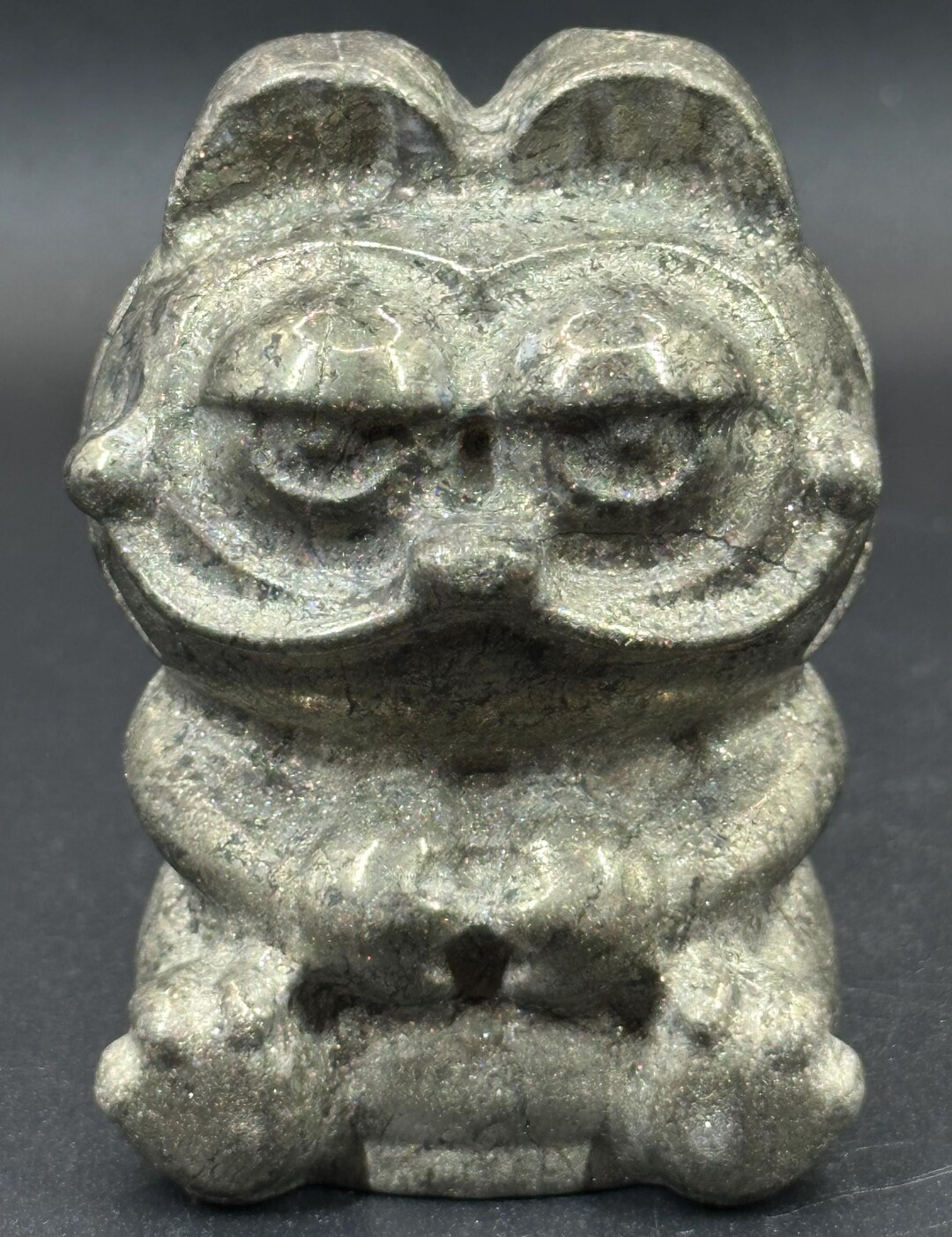 Pyrite Garfield Crystal Carving - Etsy