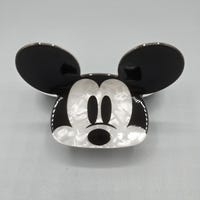 Velvet and Satin Claw Hair Clip Mickey Mouse Head Pearls - Etsy