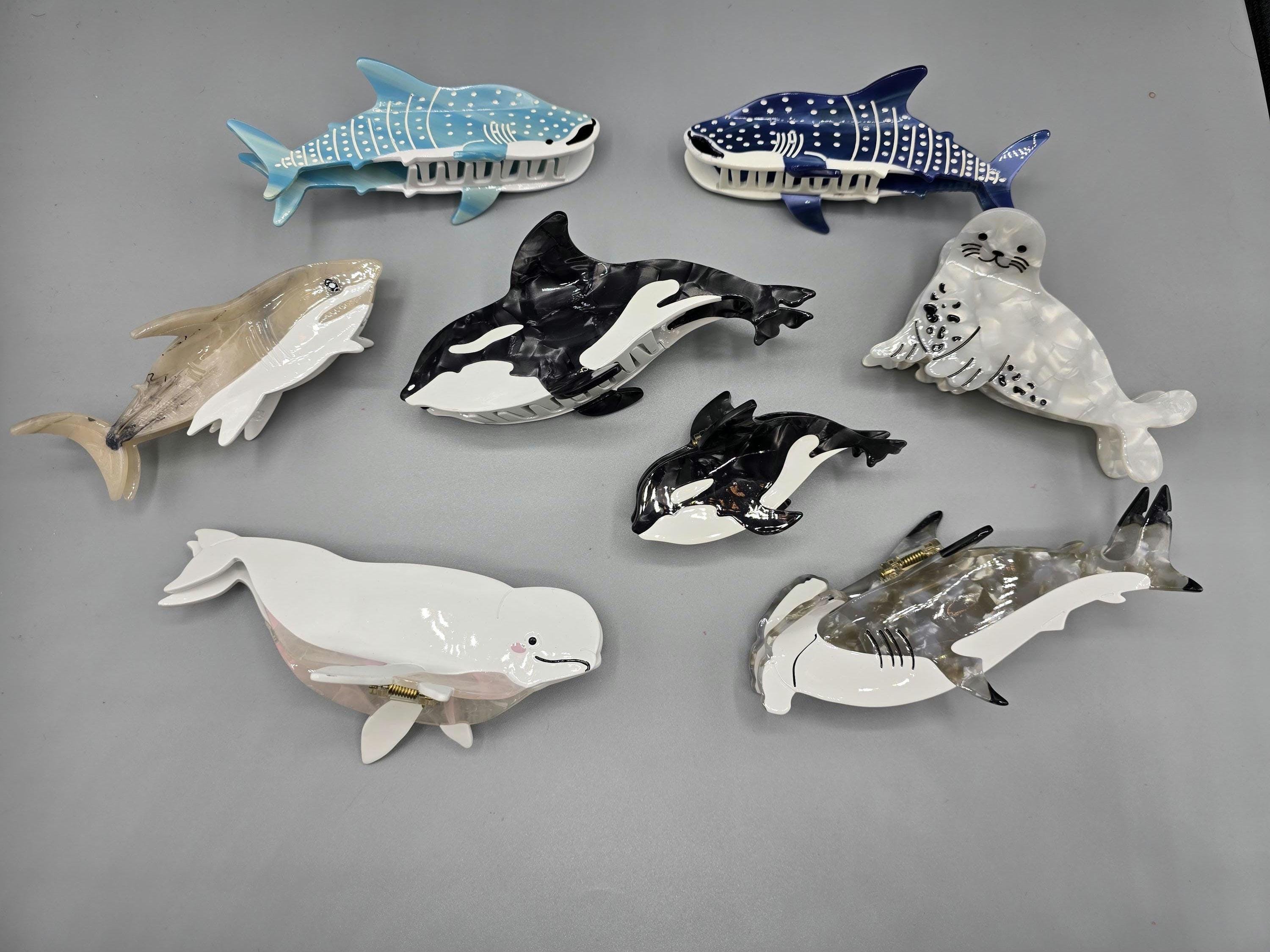 Orca Killer Whale Seal Summer Fun Hair Claw Clip - Etsy