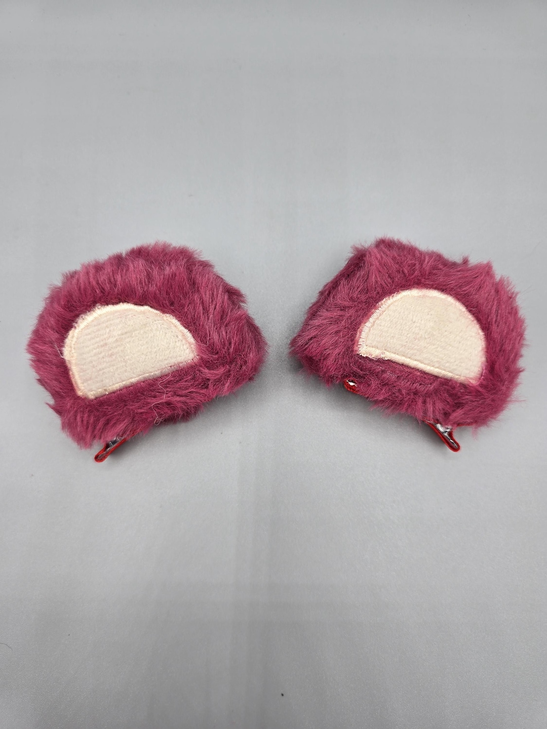 Clip on Toy Story Lotso Strawberry Bear Plush Furry Mouse Ears Adult ...