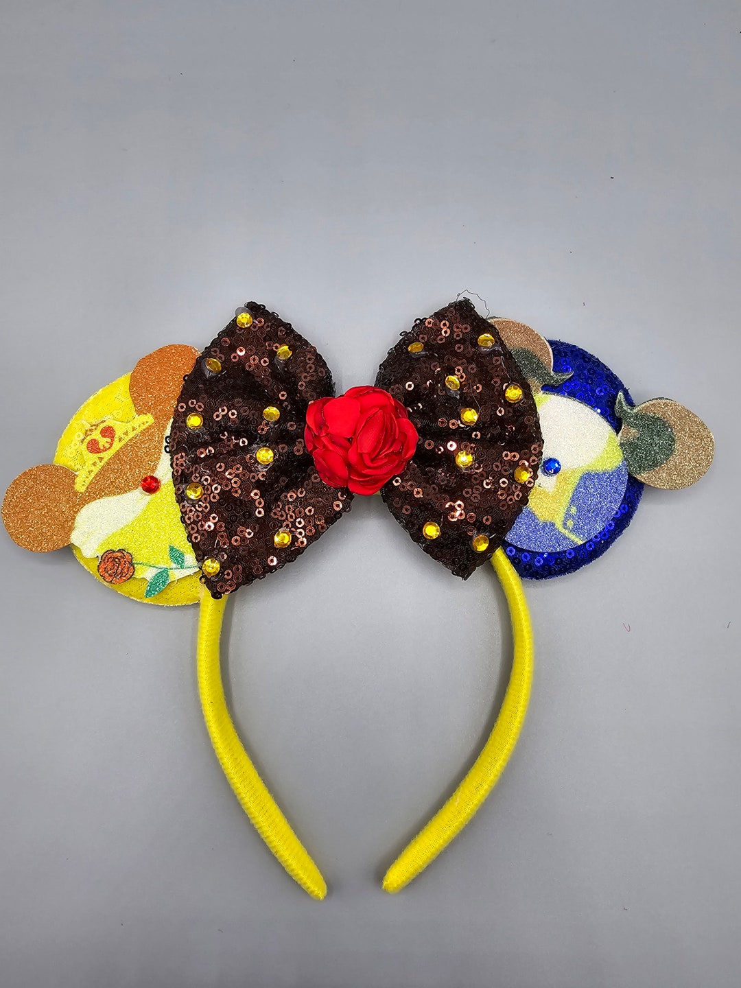 Mickey Mouse Ear Headband Beauty and the Beast Adult Kids imperfect - Etsy