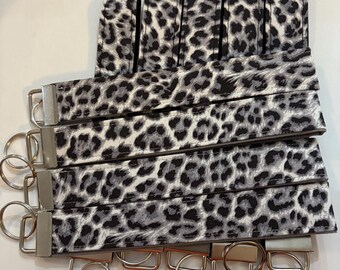 Leopard Print Wristlet Key Chain - Etsy