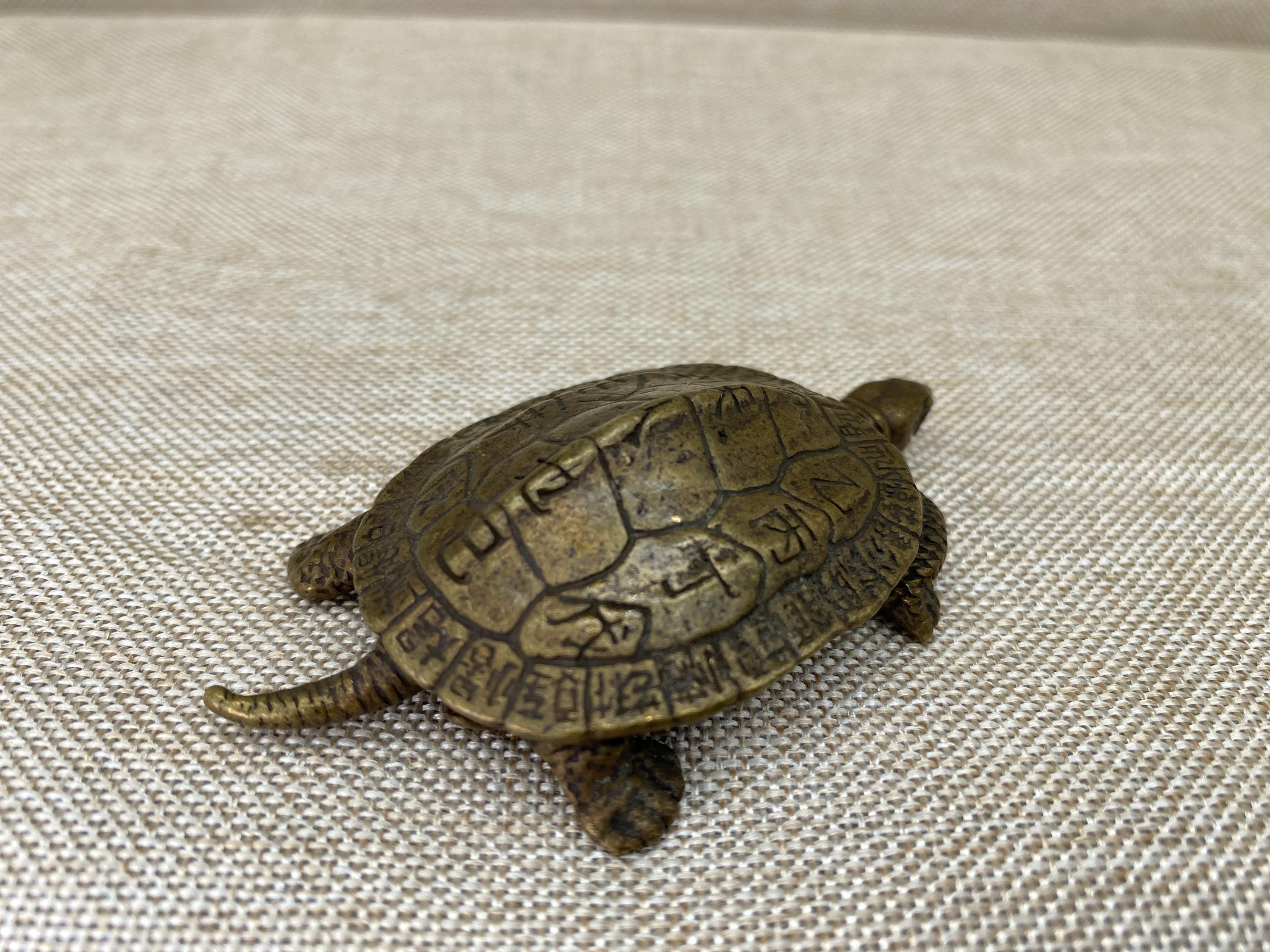 Brass Turtle Statue, Desk Ornament, Home Decor, Office Decor, Asian ...