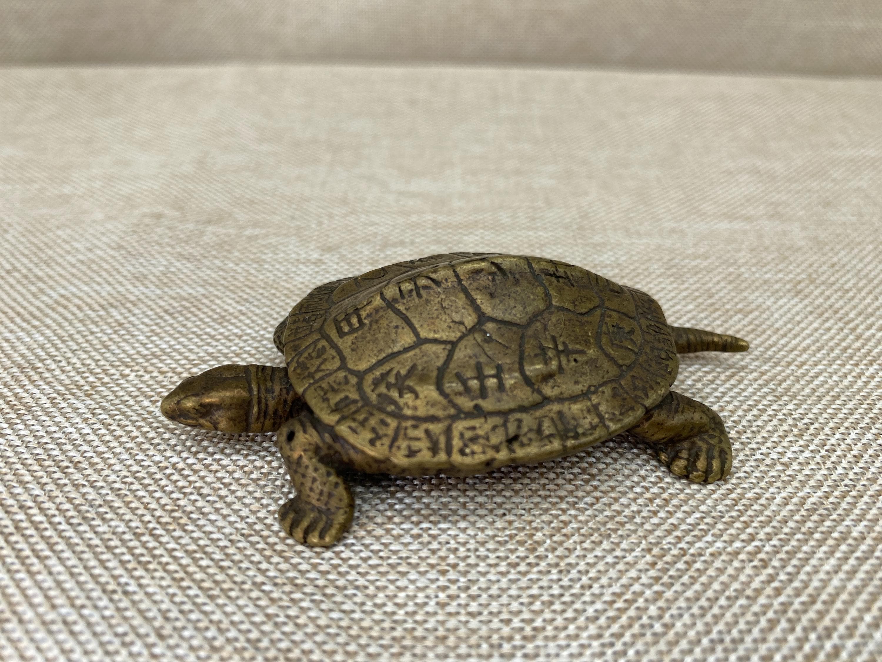 Brass Turtle Statue, Desk Ornament, Home Decor, Office Decor, Asian ...