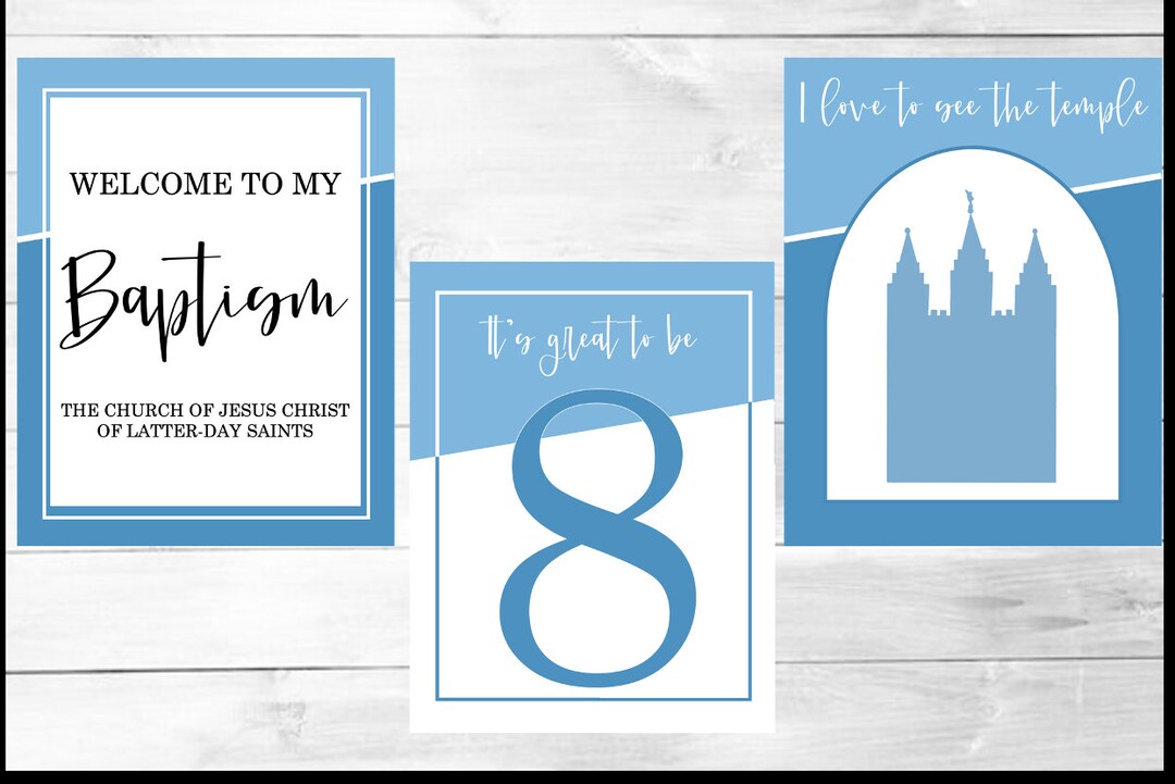 LDS Baptism boy It's Great to Be 8 - Etsy